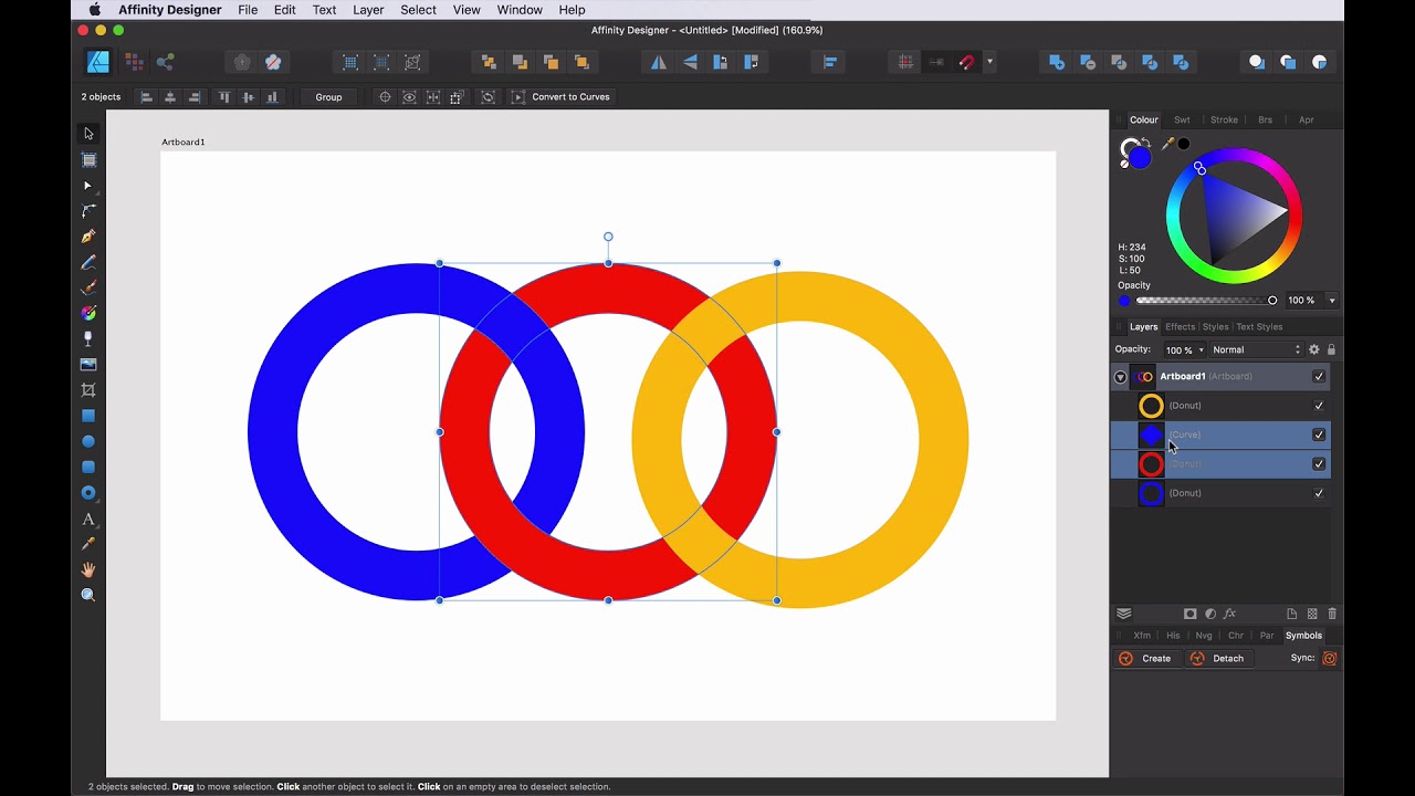 Compound RIngs in Affinity Designer - YouTube