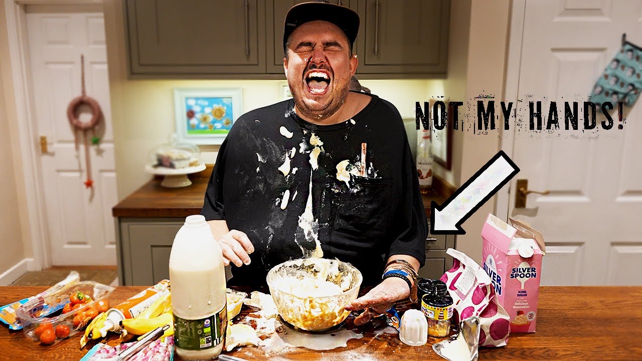 Daz and Will take on the Hands Free Cooking Challenge - YouTube