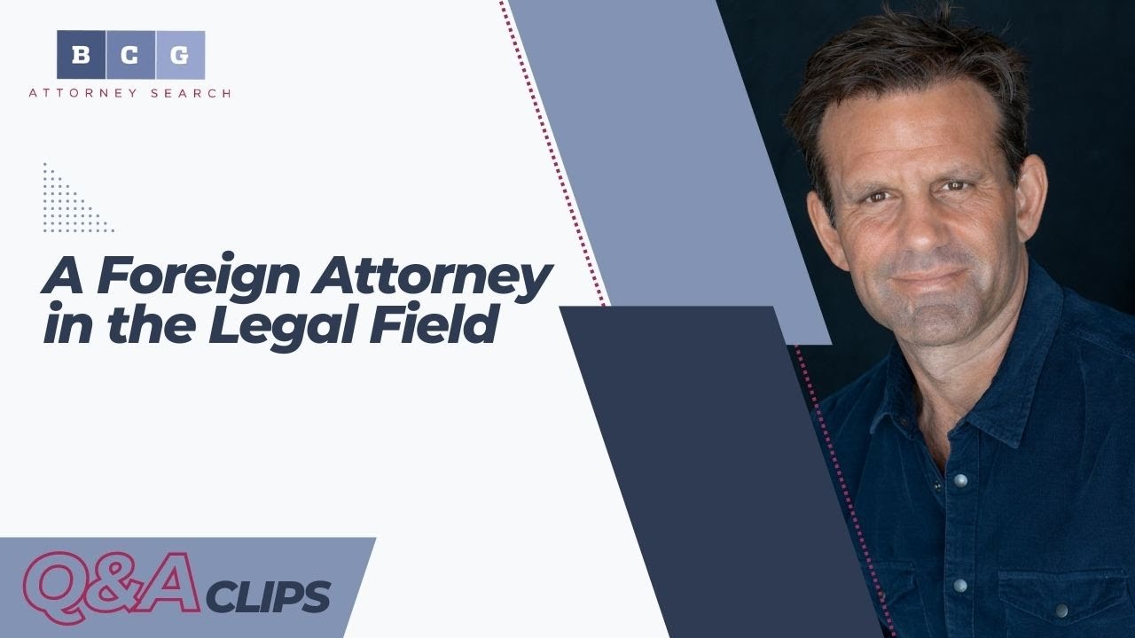 Getting into the Legal Field as a Foreign Attorney | #shorts - YouTube