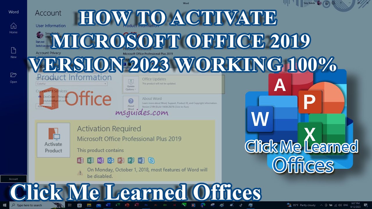 #12-How to Activate Microsoft Office 2019 Version 2023 Working 100% ...
