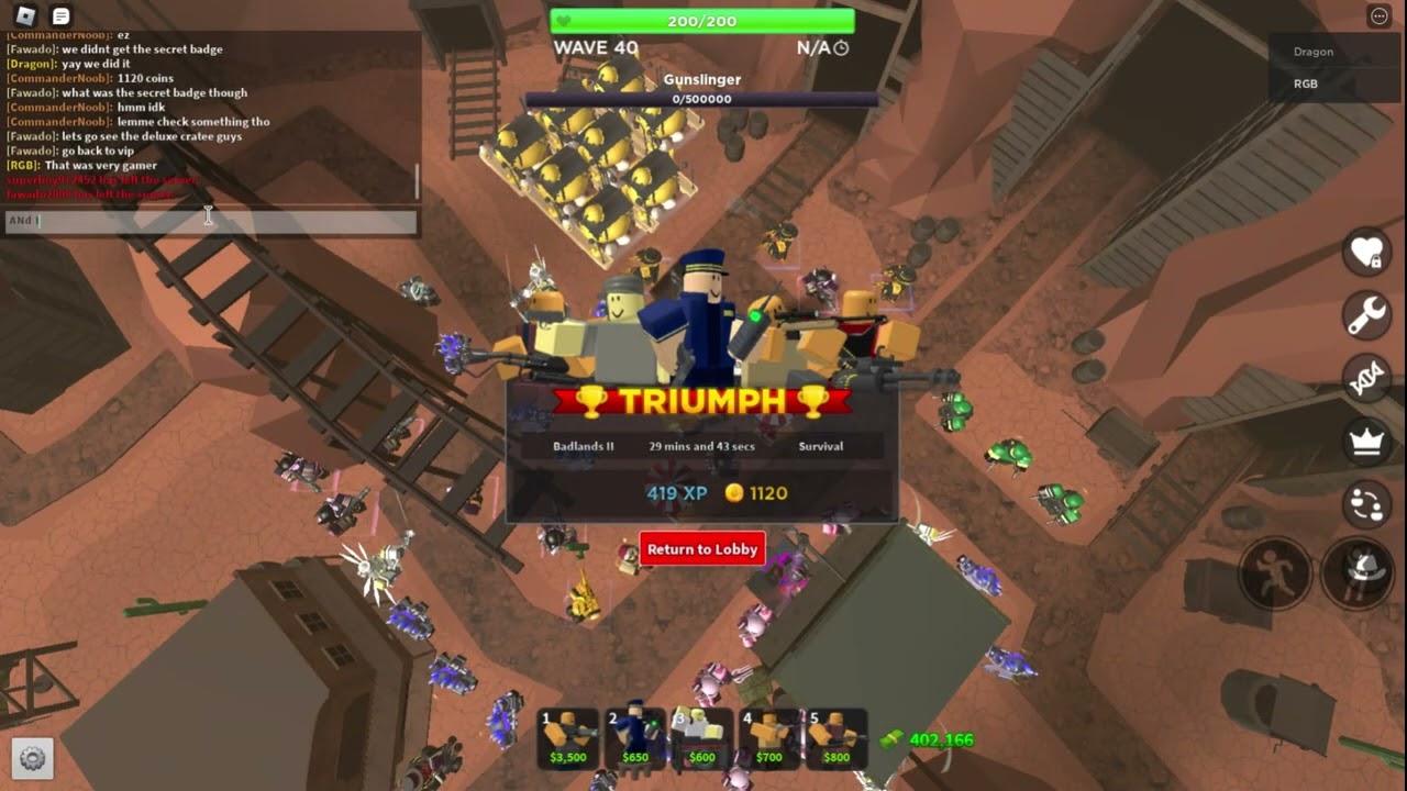 I beat Badlands II in TDS! [First 1k btw] | Roblox Tower Defense ...