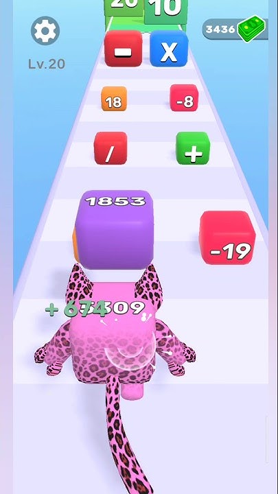 LEVEL UP 'Number Run 3D' - Number Game Run Race Stack Master Max Level#gameplay - YouTube