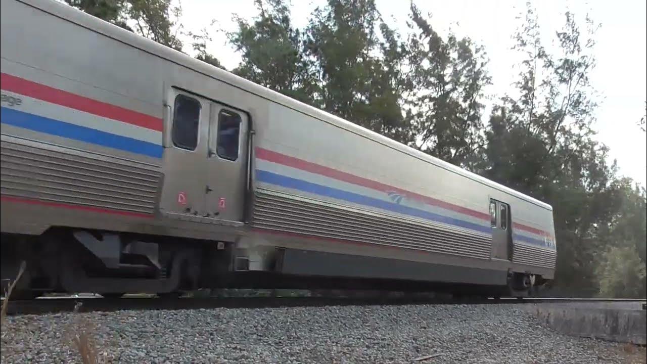 Brightline Train At Lake Park Plus Amtrak 98 Silver Meteor At Palm Center 3-15-25 - YouTube