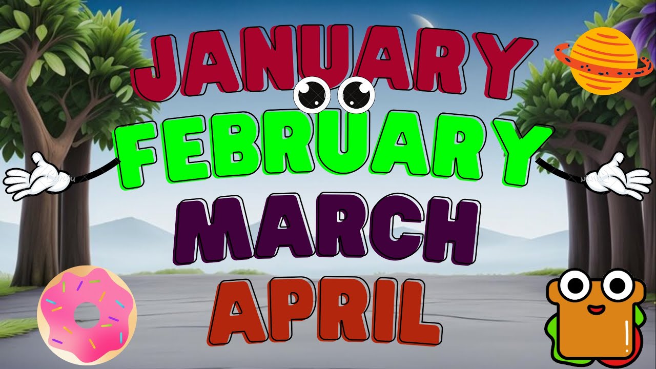 Preschool Nursery rhymes -January, February, March for Kids - Months of ...