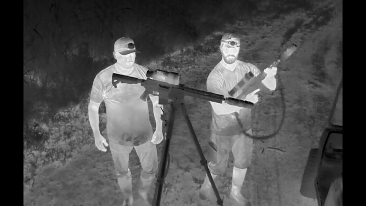 DJI M2EA Thermal drone Nvision Halo XRF thermal scope - YouTube