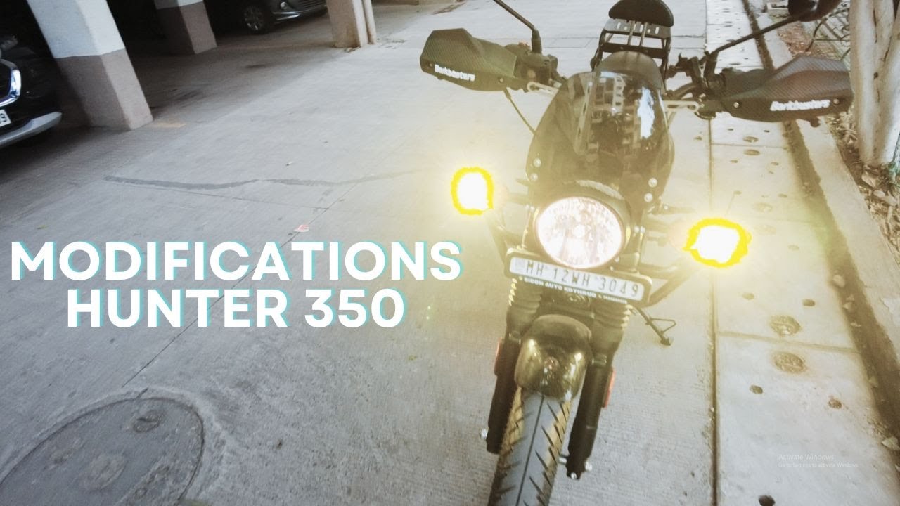 Hunter 350 Modifications | Royal Enfield Hunter 350 | Modifications ...