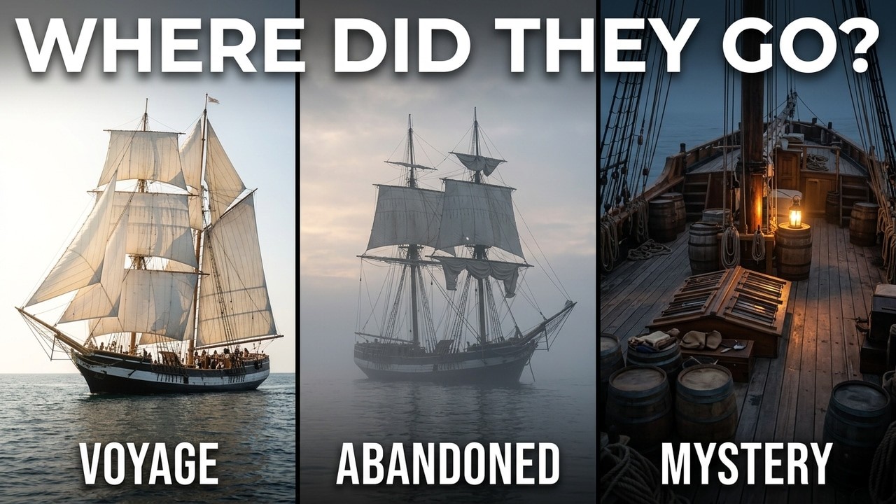 a ship found empty adrift - YouTube