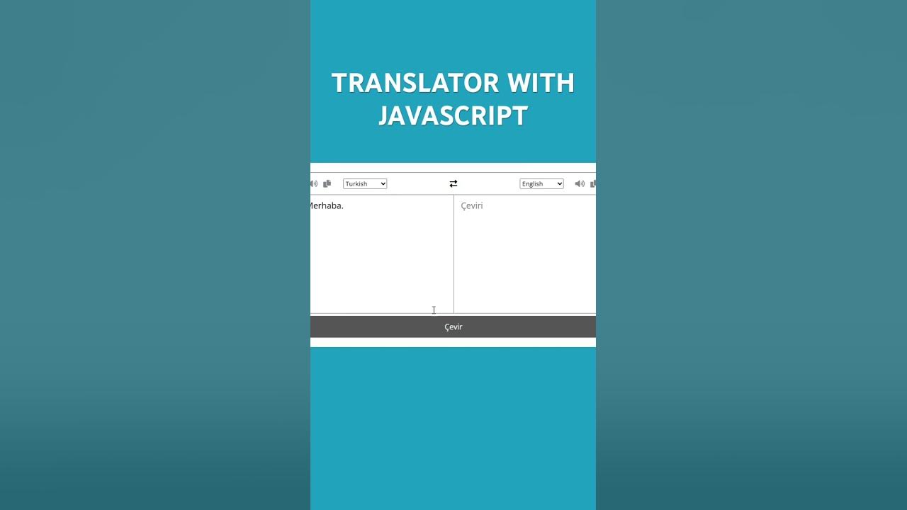 Translator With Javascript Shorts Coding Tutorial Javascript Developer Project Html Css 0955
