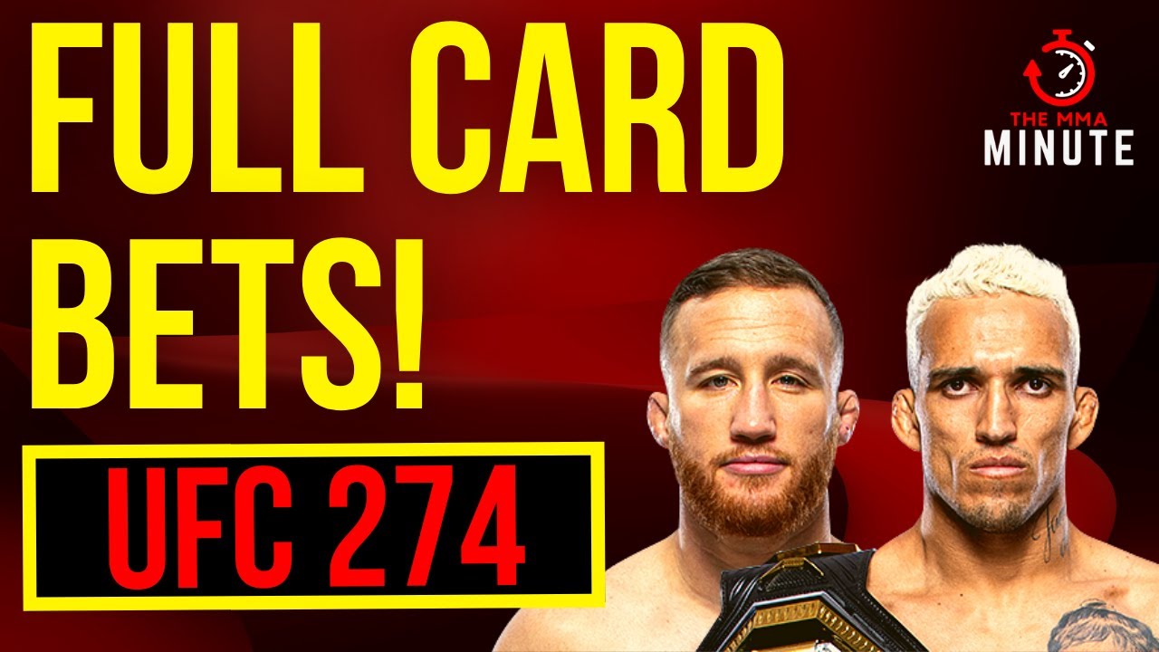 UFC 274 Best Bets and Predictions FULL CARD | Oliveira vs Gaethje - YouTube