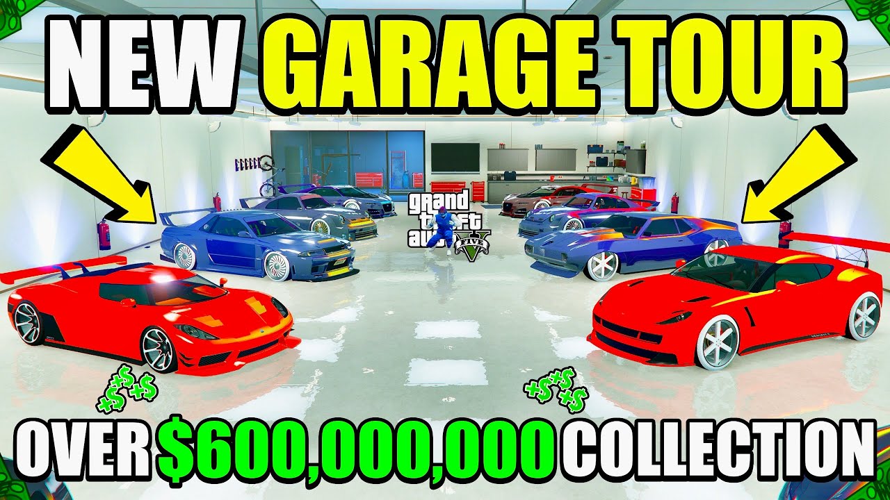 My GTA 5 Online Car Collection GARAGE TOUR! OVER $600,000,000 Worth of ...