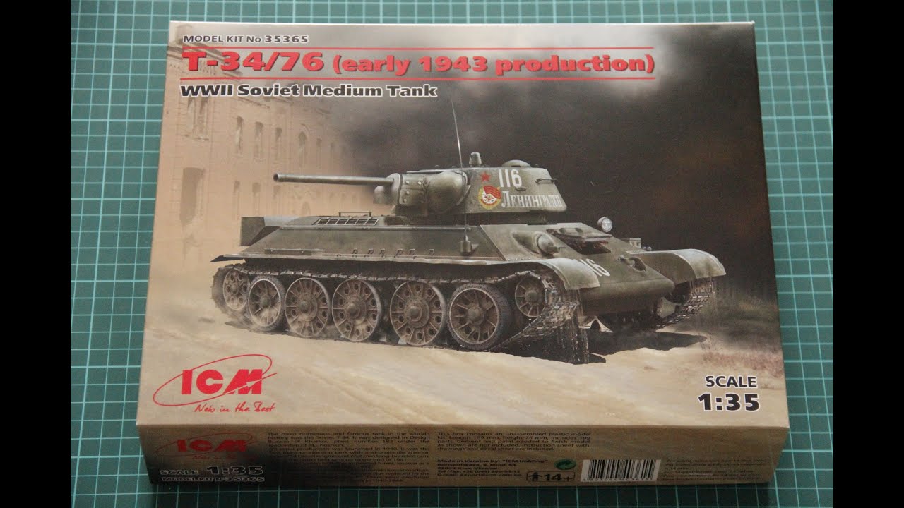 ICM 1/35 T-34/76 (Early 1943 Production) (35365) - YouTube