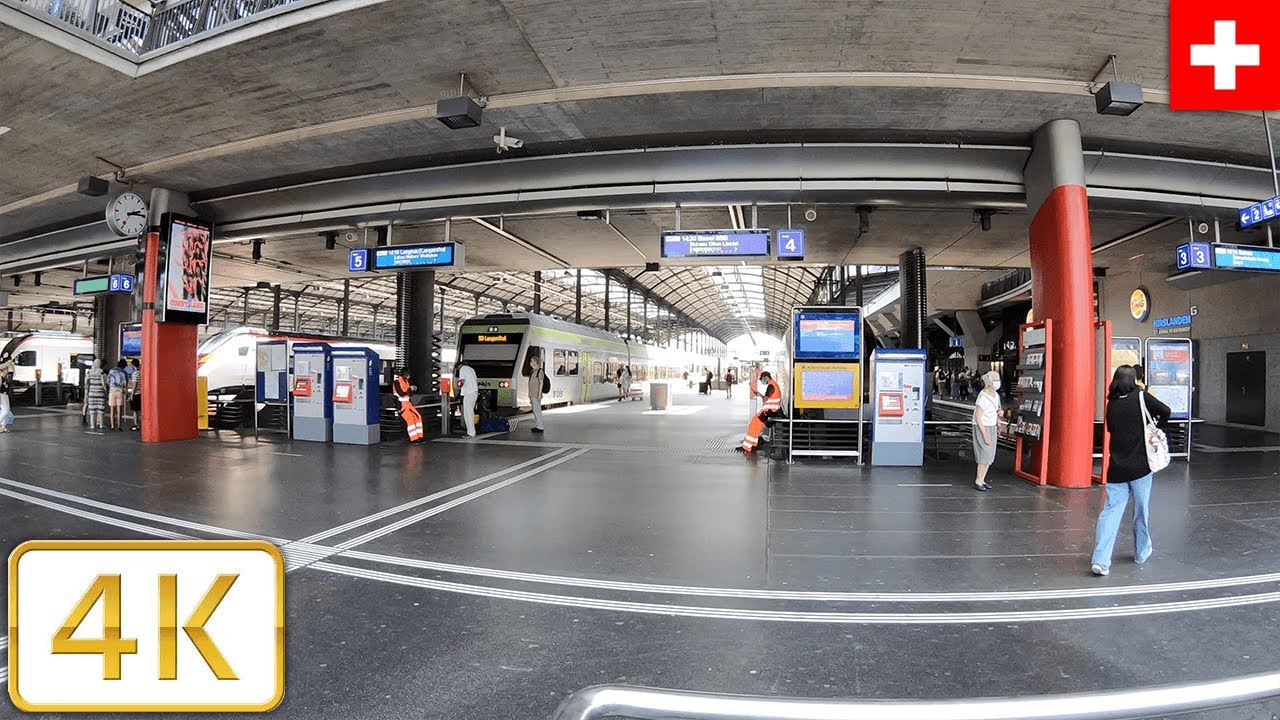 Train station in Lucerne, Switzerland | Summer 2021【4K】 - YouTube