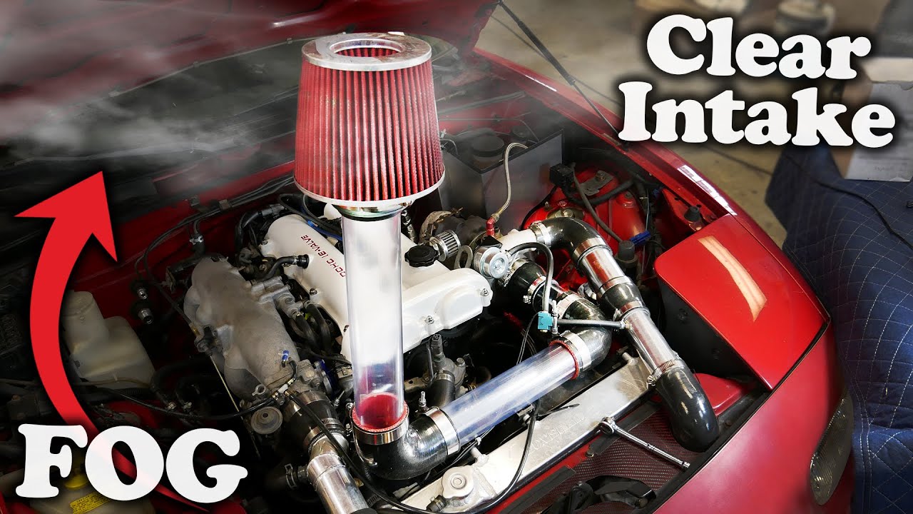 Visualizing Airflow Into an Engine - Clear Intake Piping - YouTube