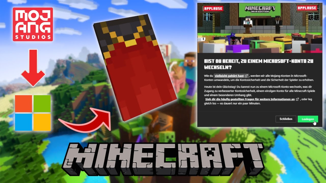 Minecraft Account Migration + Free Cape?! - Tutorial [Deutsch/HD] - YouTube