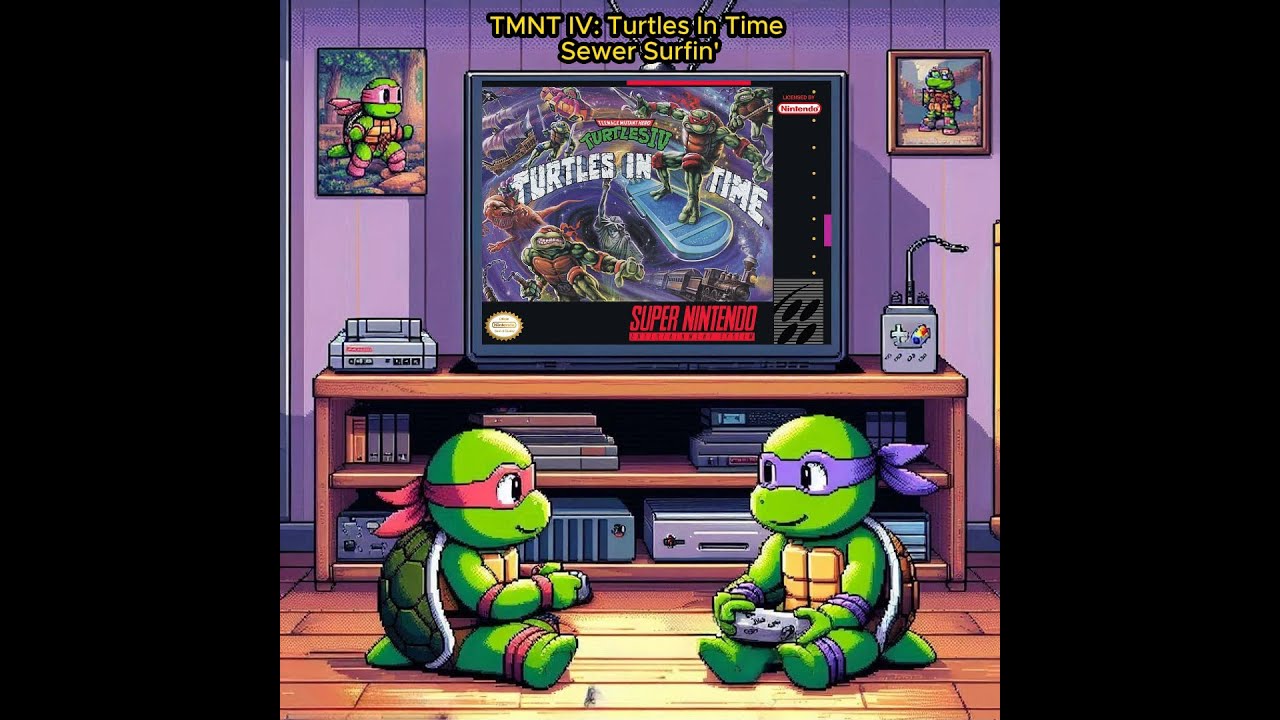 Top VGM 12 : TMNT IV Turtles In Time - Sewer Surfin' - YouTube