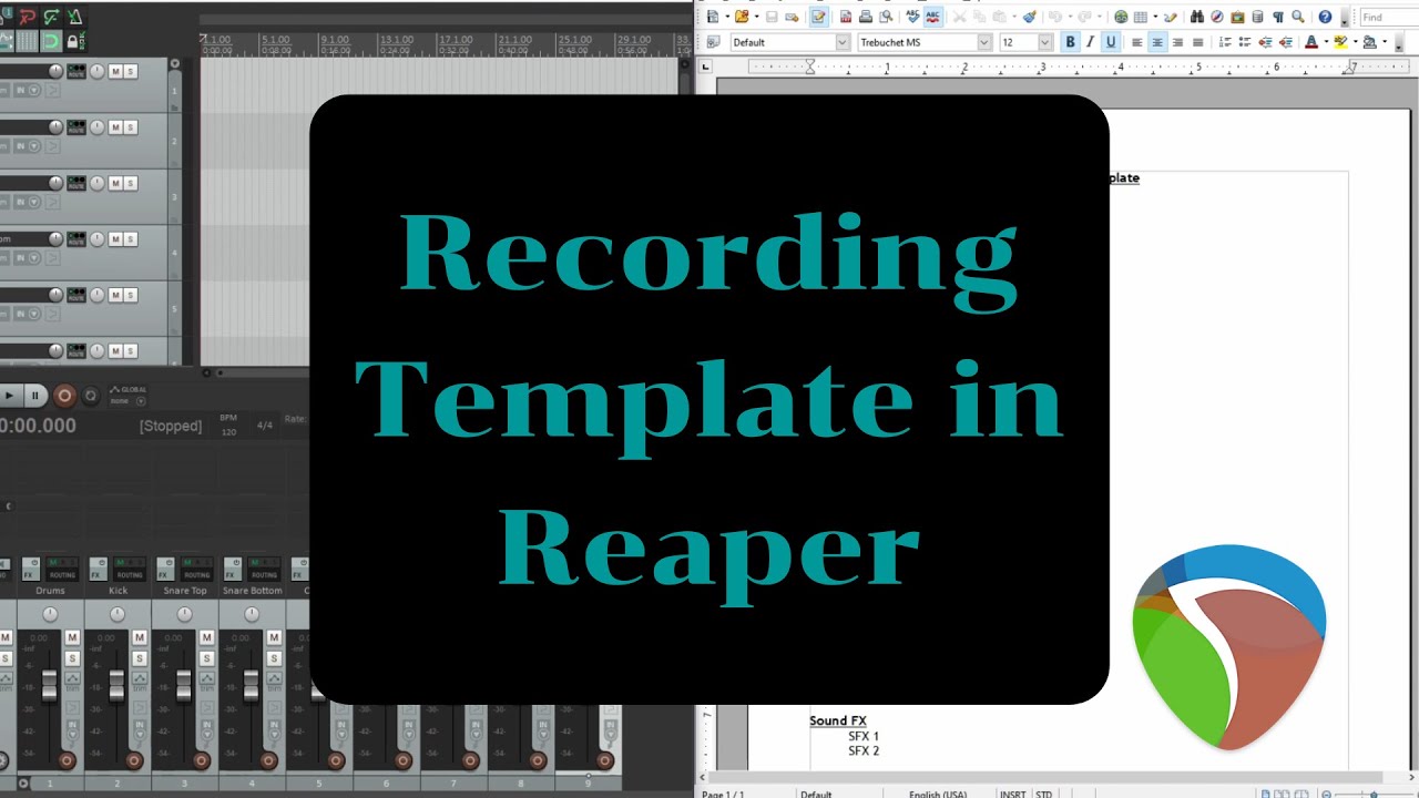 How to Make a Recording Template in Reaper - YouTube