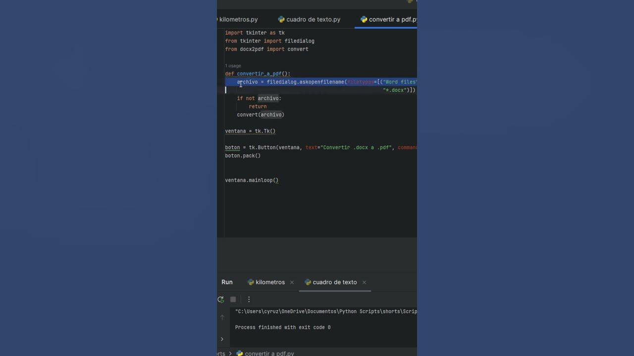 Convierte Word a PDF con Python y docx2pdf: Tutorial Fácil y Rápido ...