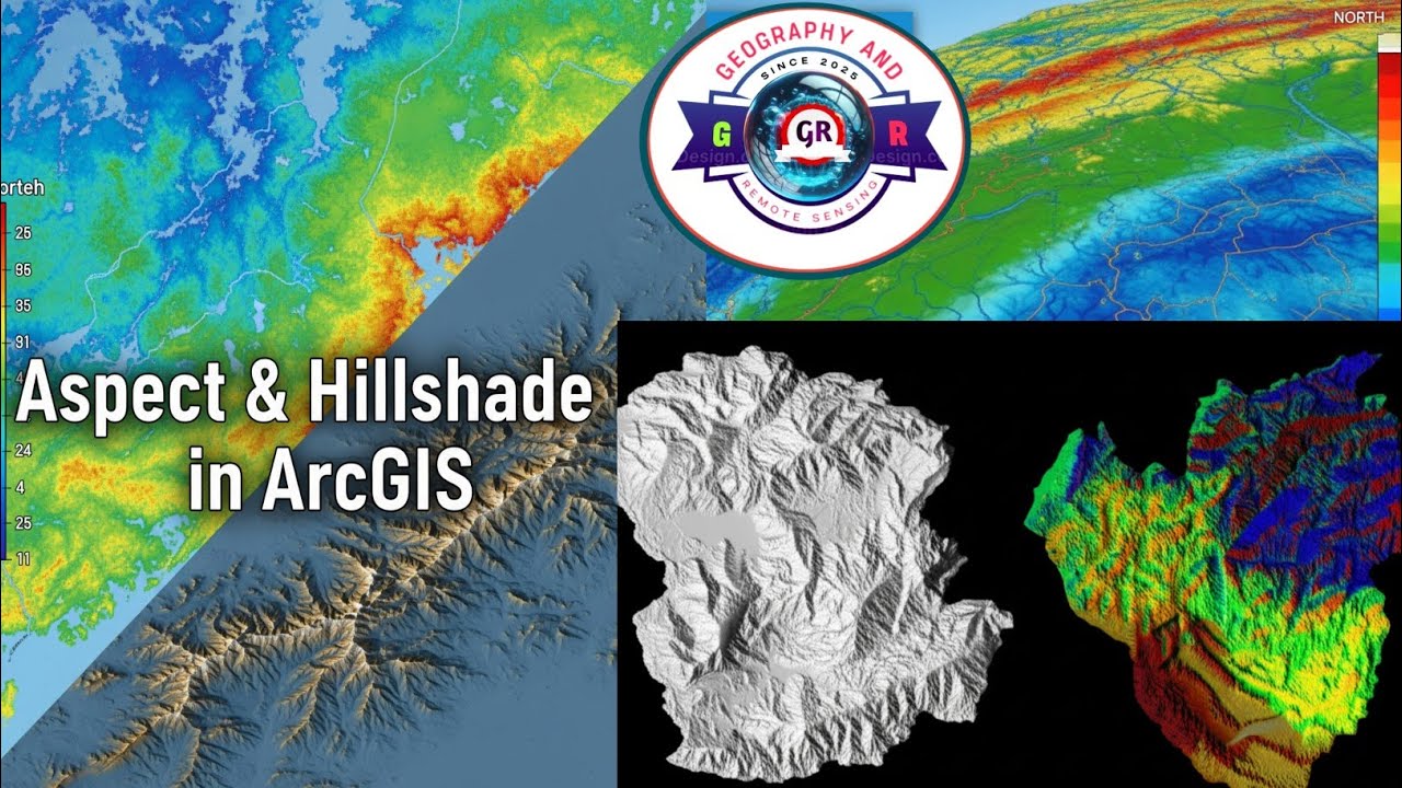 Aspect and hillshade map using ArcGIS |Terrain analysis🏔| - YouTube