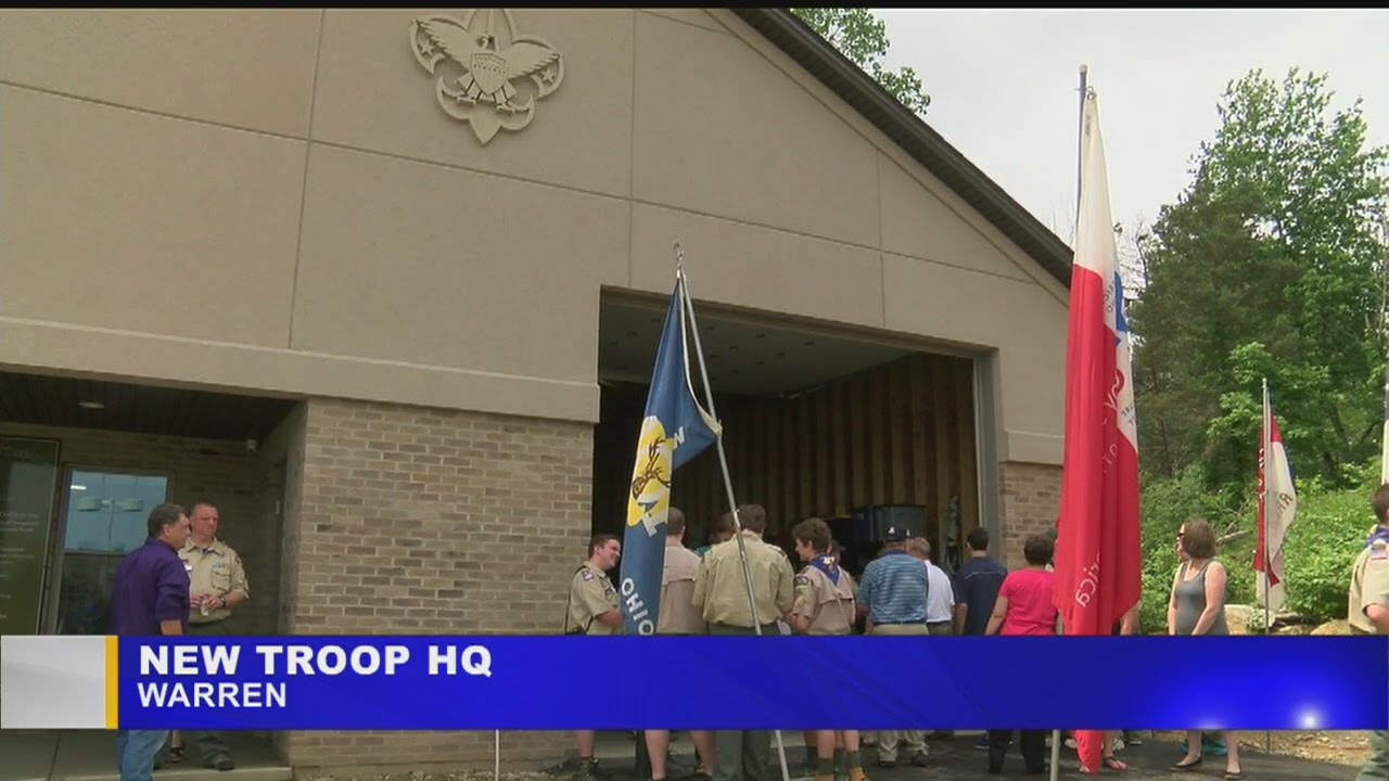 Warren Boy Scout Troop 101 opens new headquarters - YouTube
