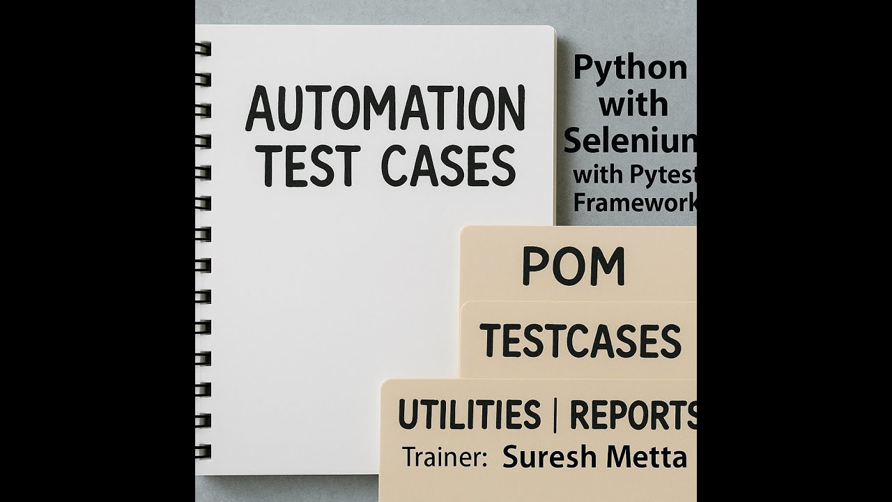 Write Automation test case for Manual TC|Python|Pytest|Selenium|Suresh ...