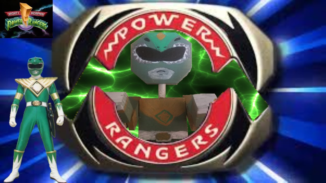 Best Power Rangers Team Up. Go Green Ranger. Green Ranger Wood figure ...