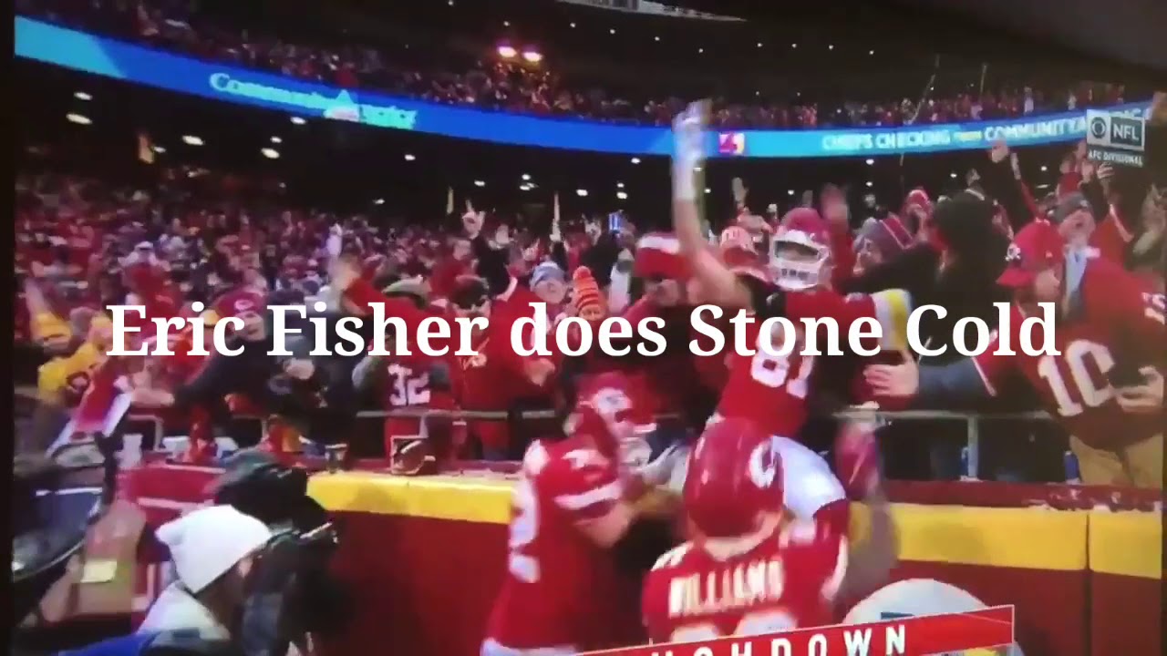 Kansas City Chiefs Eric Fisher Stone Cold Beer Chug - YouTube