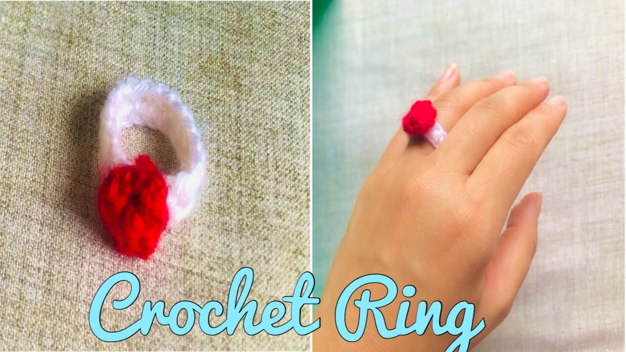 EASY WAY TO MAKE CROCHET ROSE RING | FOR BEGINNER | DIY | - YouTube