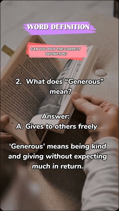 WORD DEFINITION 101: 5-Word Vocabulary Quiz! | Can You Guess the Right ...