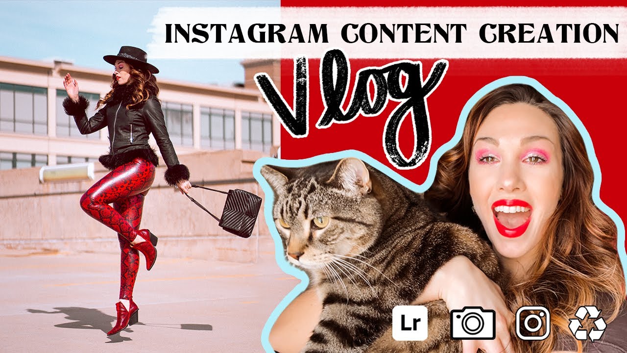 Instagram Content Creation VLOG | GRWM + Thrifting Online + Photoshoot ...