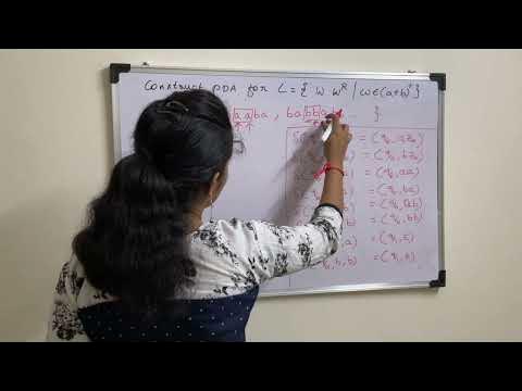 Lecture 88# Construct PDA for L={ WW^R} - YouTube