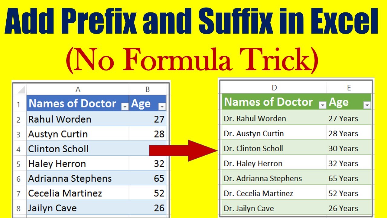 How To Add Prefix And Suffix In Excel In Hindi YouTube How To Add Prefix And Suffix In Excel In Hindi YouTube