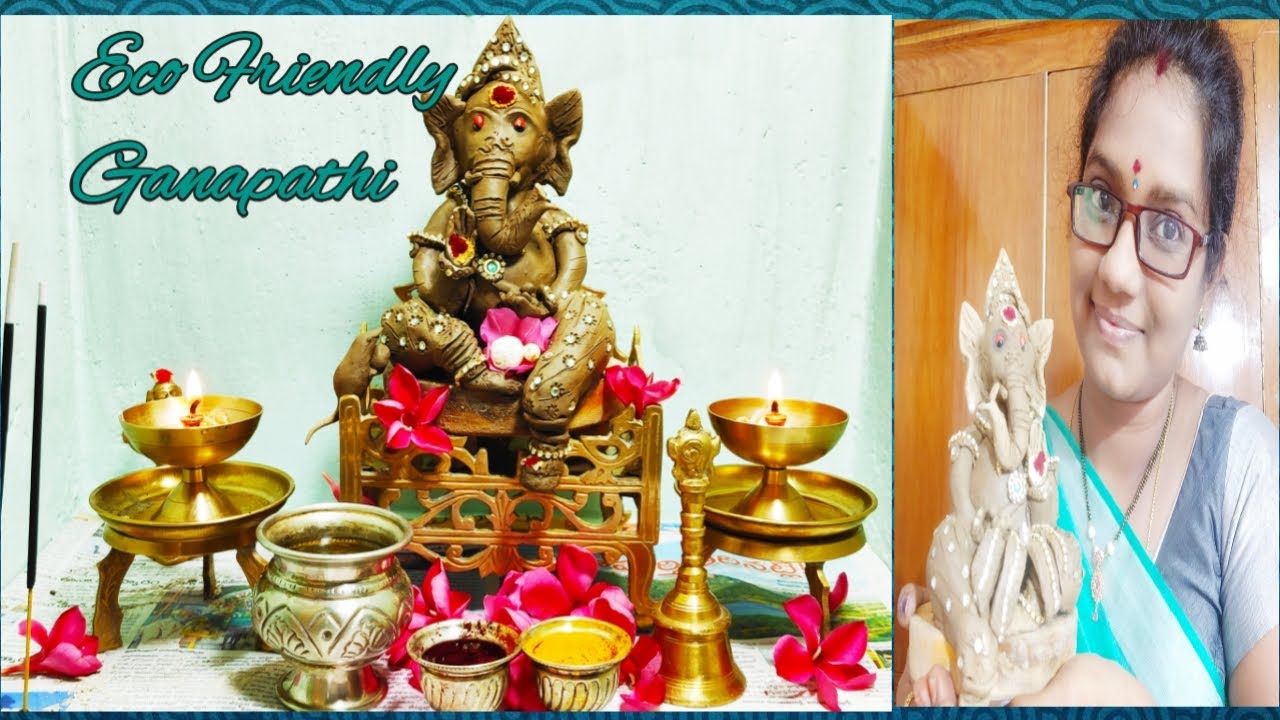 Eco Friendly Ganesha ||Step By step Procedure||Ganesha making with ...