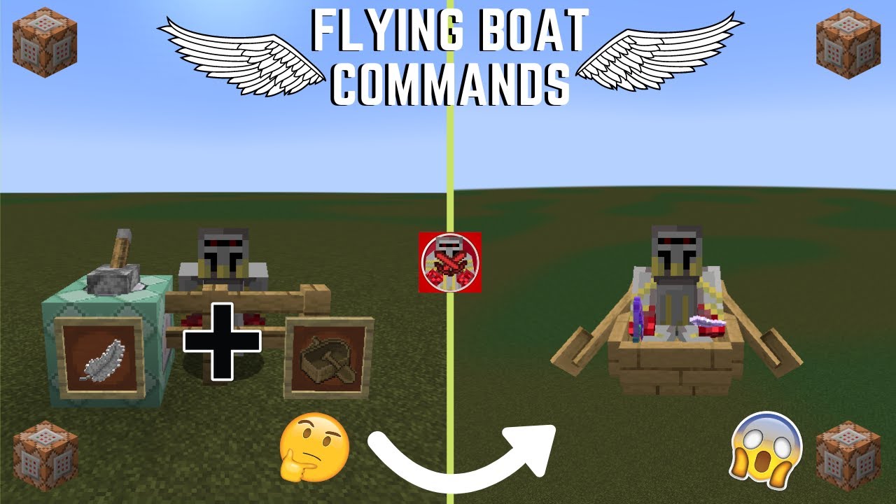 Command Block Tutorial 164 Flying Boat Commands In Minecraft 119 2473