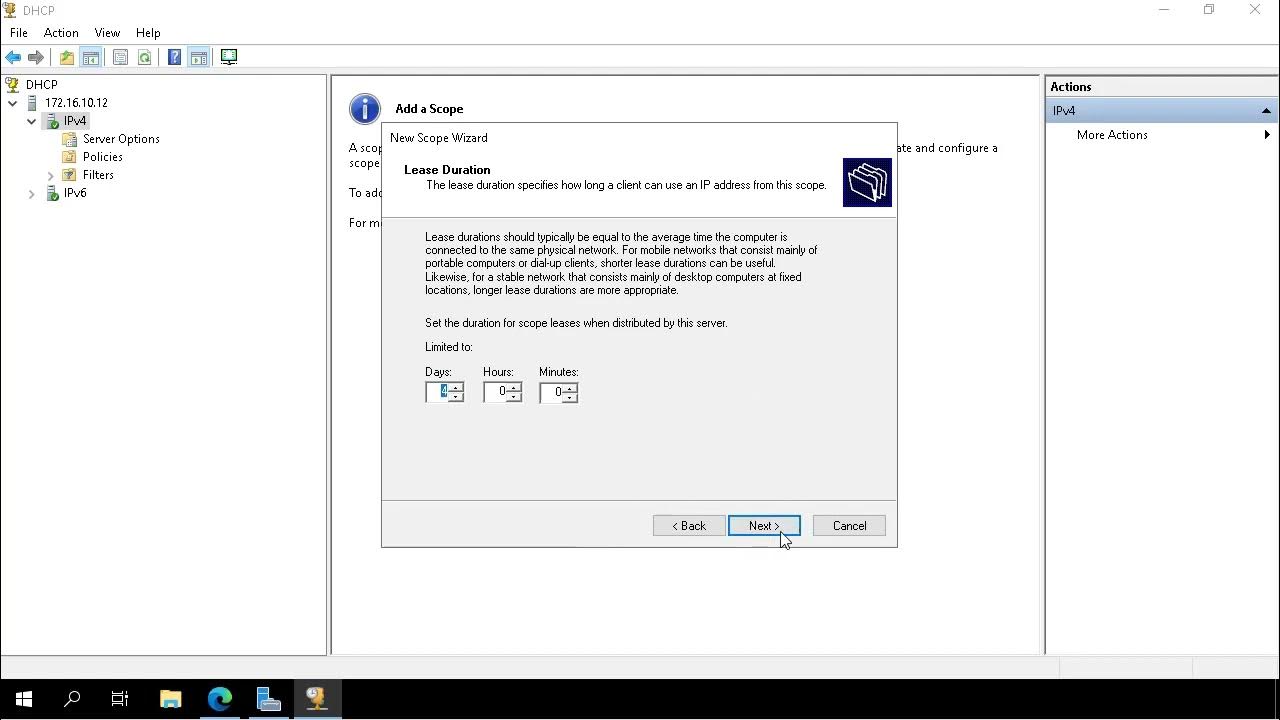 Creating DHCP scopes reservations - YouTube