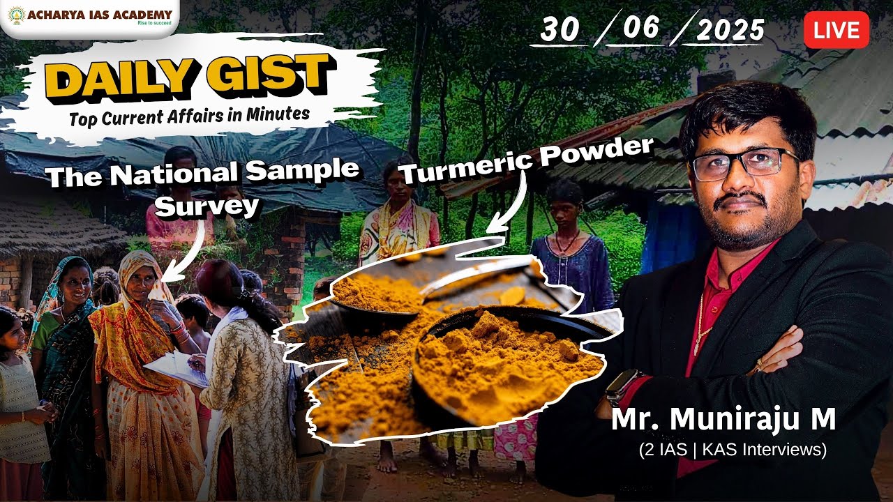 DAILY GIST | 30th June 2025 | Top Current Affairs in Minutes by Muniraj ...