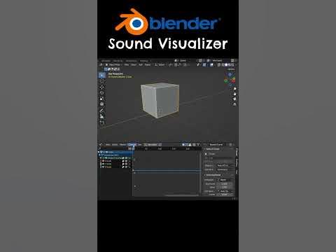 How to make a simple sound visualizer in Blender? #shorts #blender3d #blendertutorial - YouTube