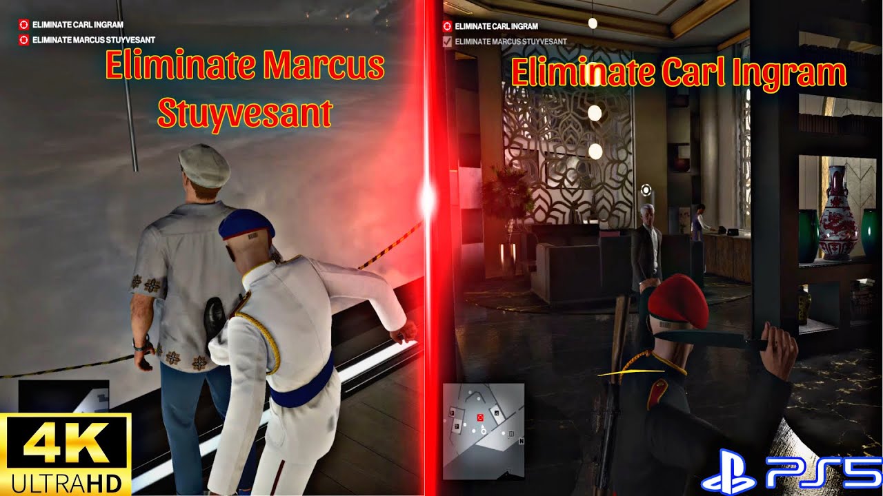 Hitman 3 : Mission 1st | Eliminate Marcus Stuyvesant & Carl Ingram | 4k ...