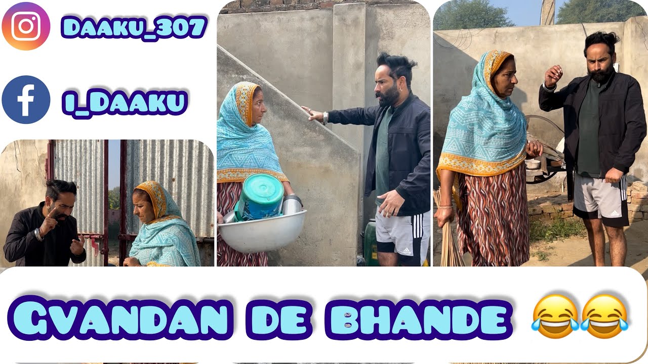 Gvandan de bhande 😂😂|| i_Daaku || Latest Comedy 2023 - YouTube
