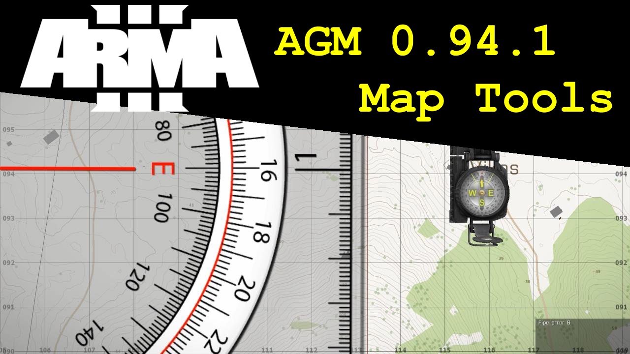 ARMA3: [AGM 0.94.1] การใช้อุปกรณ์ Map Tools - YouTube
