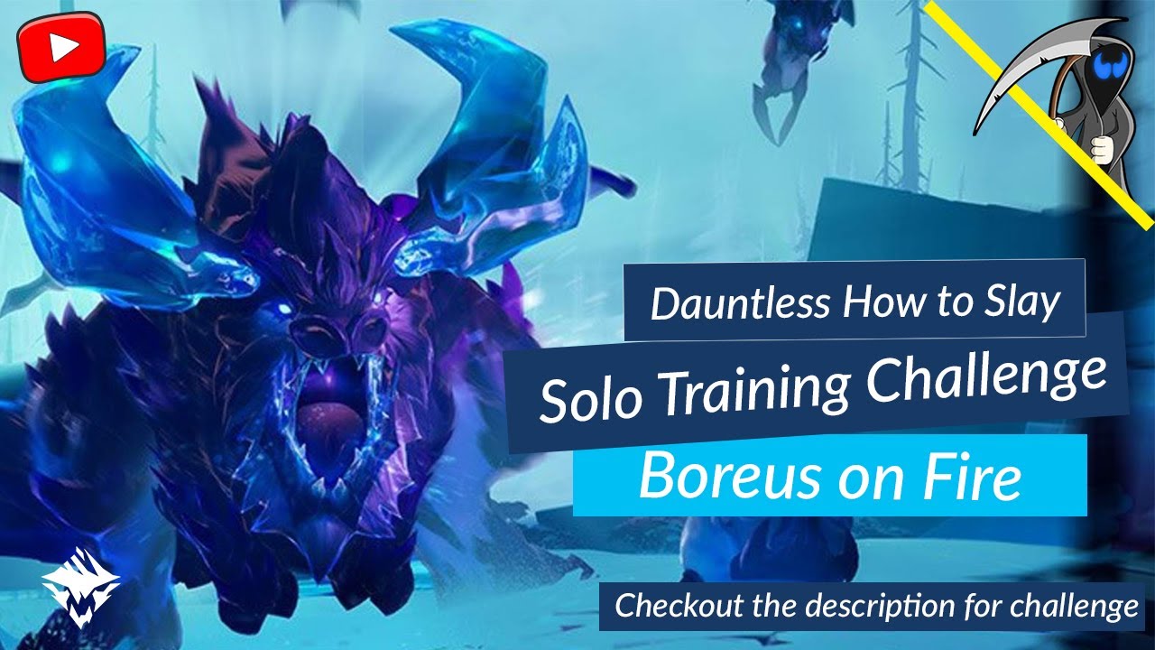 Dauntless Game Play - Solo Training Challenge - Boreus Hunt - YouTube