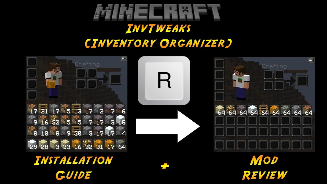 How to install InvTweaks (Inventory Organizer) [1.4.6/1.4.7] - YouTube