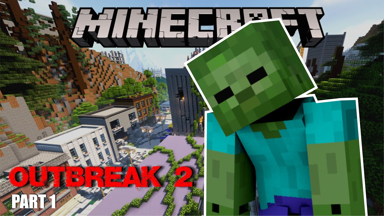 Terjebak Di Kota Penuh Zombie!!! (Outbreak 2 Part 1/3) - Minecraft Maps ...