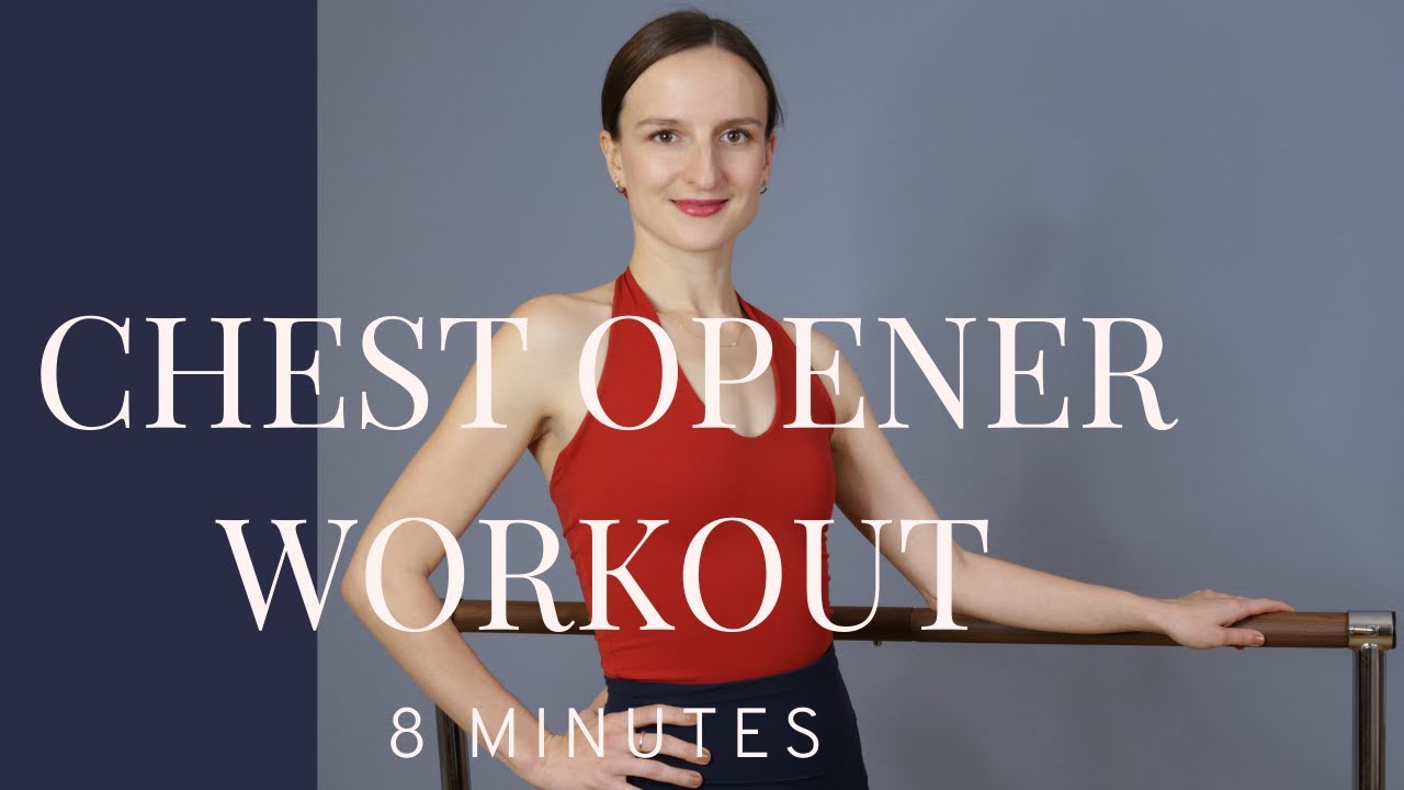 8MIN BALLET BARRE CHEST OPENER | elegantly improve your posture - YouTube