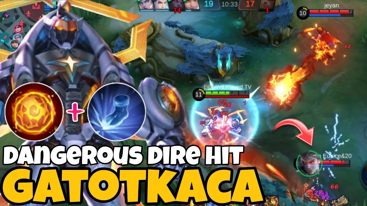 The Power of Molten Essence + Dire Hit Passive | MVP Gatotkaca Tank ...