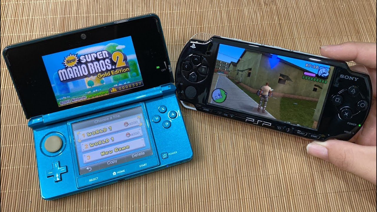 So Sánh PSP và Nintendo 3DS - YouTube
