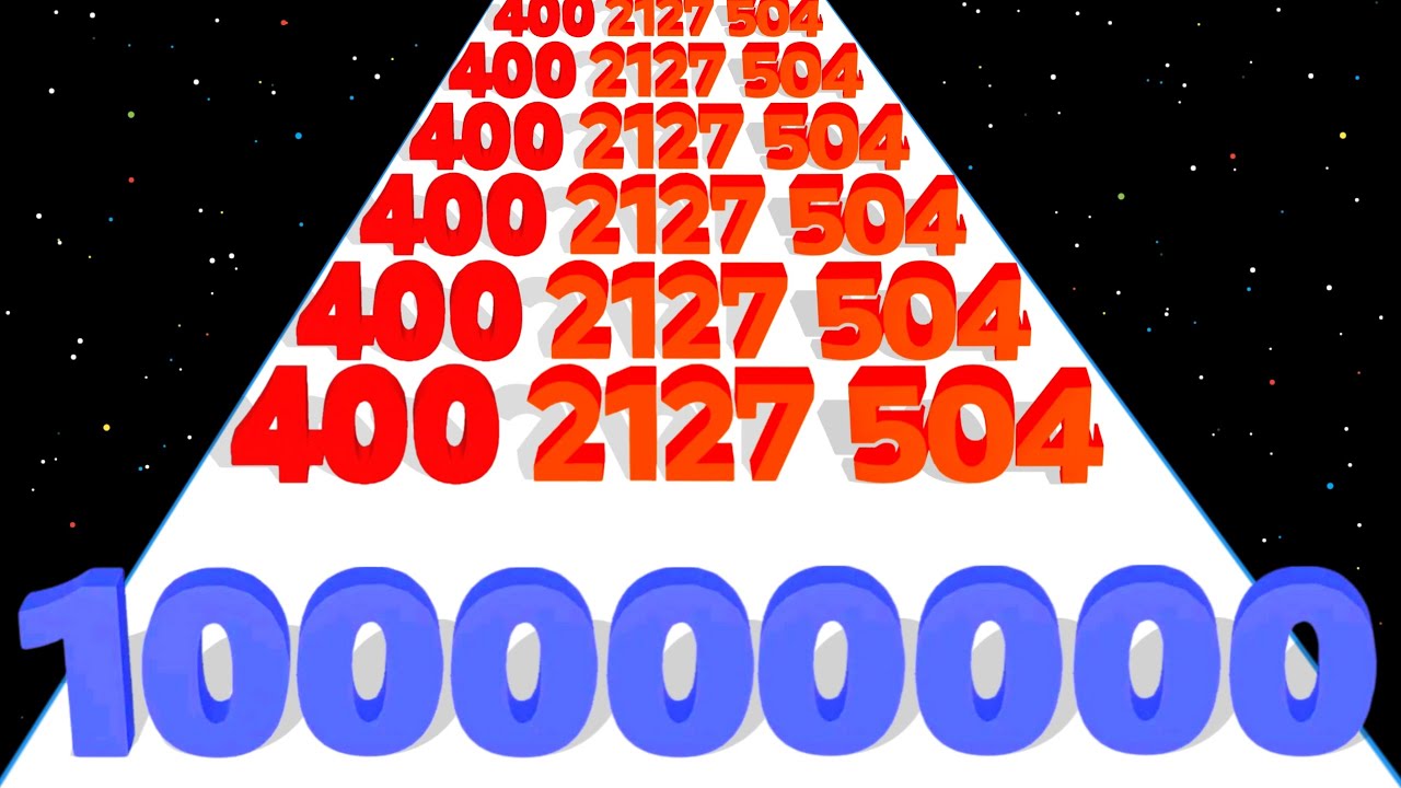 NUMBER MASTER Number Shooting Run 3D - New Satisfying ASMR Math Games ...