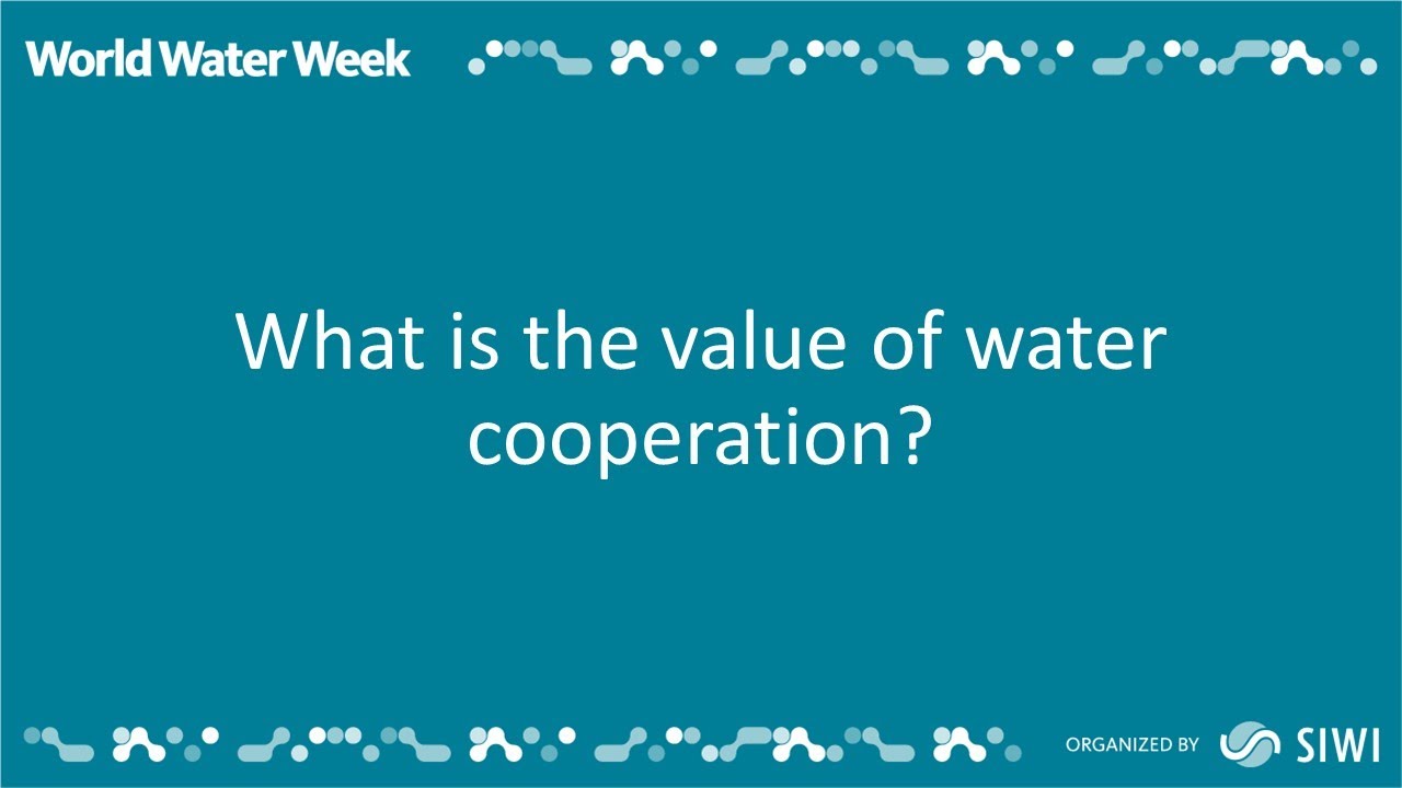 What is the value of water cooperation? - YouTube