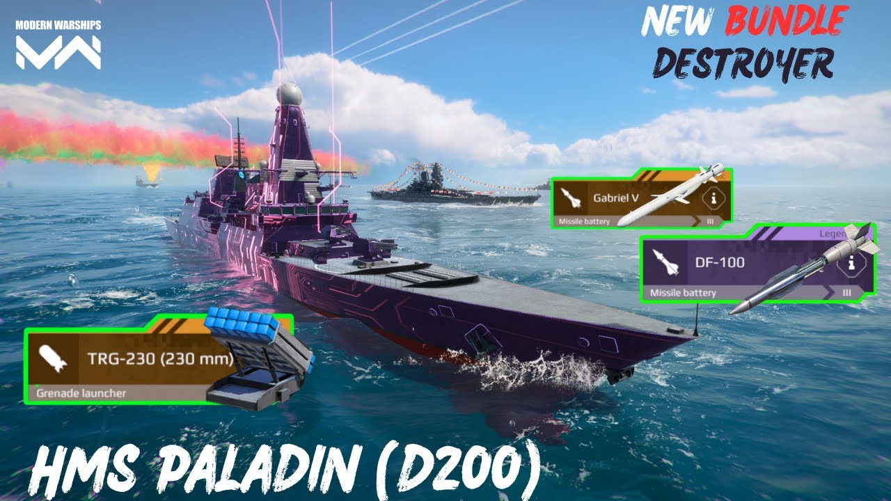 HMS Paladin (D200) -New Event Bundle Destroyer 🔥 High fire power 😎 ...