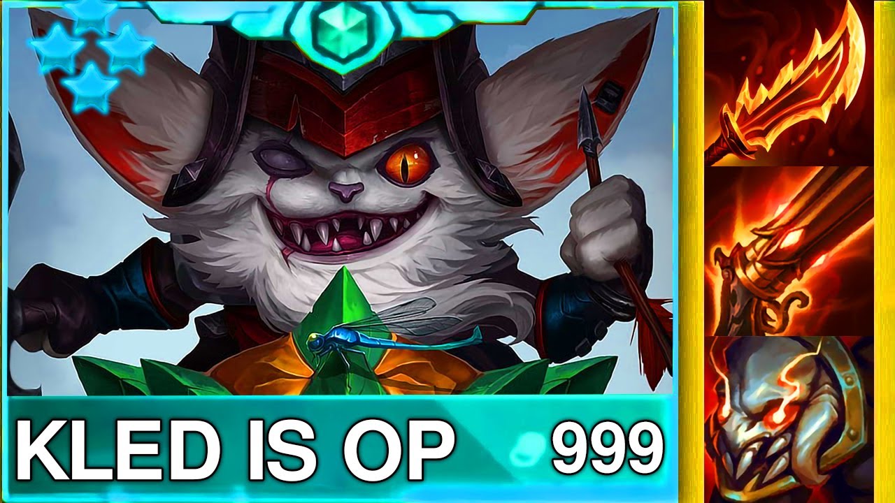 4 Star Kled Is An Immortal Monster ⭐⭐⭐⭐ Tft Set 9 Youtube