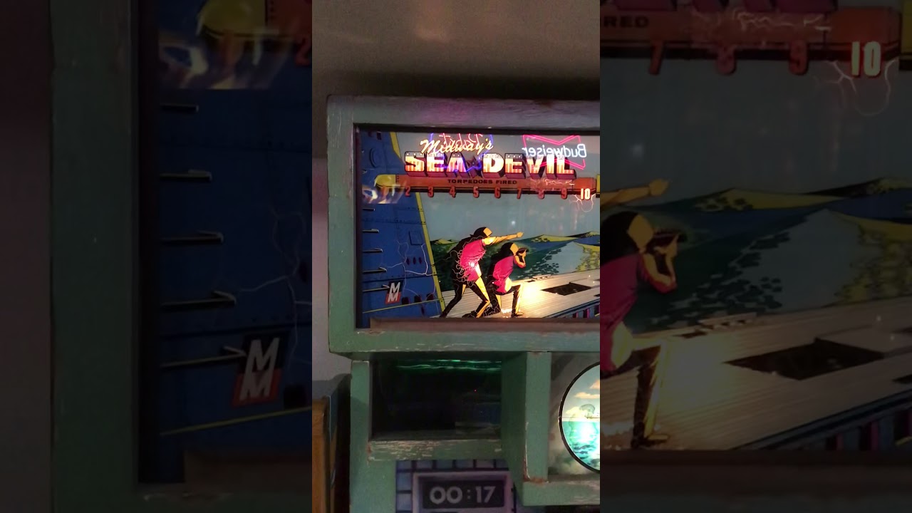 Midway Sea Devil torpedo arcade game - YouTube